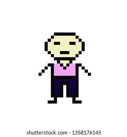 Pixel Art Person Stock Vector (Royalty Free) 1358176145