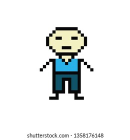 Pixel Art Person Stock Vector (Royalty Free) 1358176145