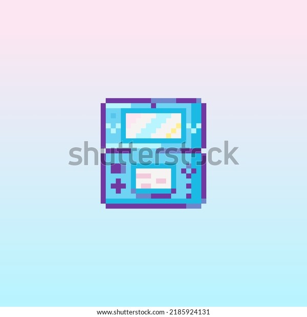 Pixel Art Pocket Game Console Icon: เวกเตอร์สต็อก (ปลอดค่าลิขสิทธิ์ ...