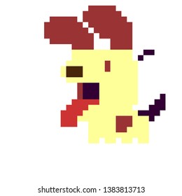 Pixel Art Puppy Version Cartoon Stock Vector (Royalty Free) 1383813713 ...