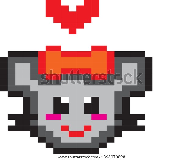 Pixel Art Rat Stock Vector (Royalty Free) 1368070898 | Shutterstock