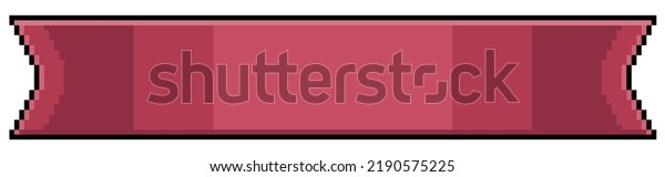 Pixel Art Red Stripe Red Tape Stock Vector (Royalty Free) 2190575225 ...