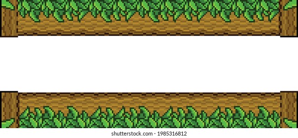 Pixel Art Retro Border Assets Games Stock Vector (Royalty Free ...