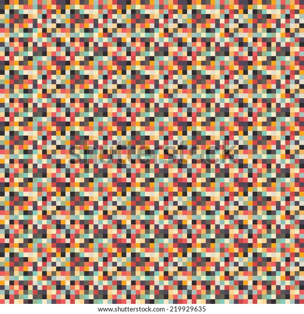 Pixel Art Retro Vector Background Stock Vector (Royalty Free) 219929635 ...