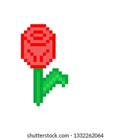 Pixel Art Rose: เวกเตอร์สต็อก (ปลอดค่าลิขสิทธิ์) 1332262064 | Shutterstock