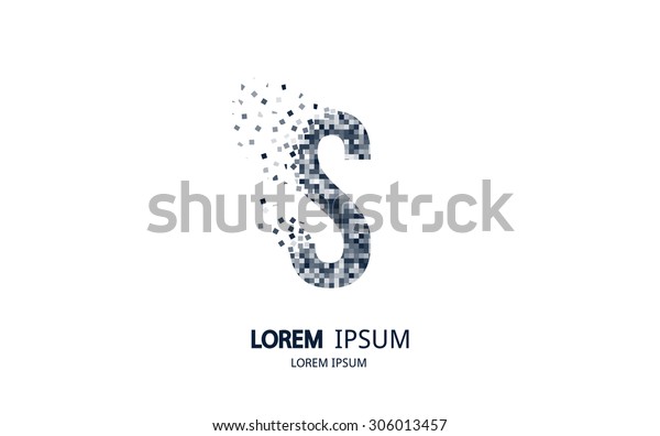 Pixel Art S Letter Logo Vector 스톡 벡터(로열티 프리) 306013457 | Shutterstock
