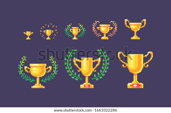 1,161 Pixel Art Trophy Images, Stock Photos & Vectors | Shutterstock