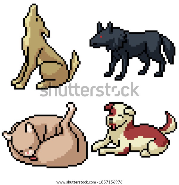 409 Pixel Wolf Stock Vectors, Images & Vector Art | Shutterstock