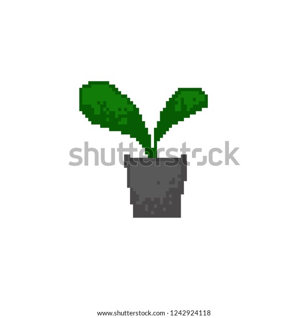 Pixel Art Small Tree Green 스톡 벡터(로열티 프리) 1242924118 | Shutterstock