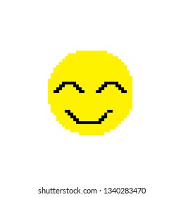 Pixel Art Smile Stock Vector (Royalty Free) 1340283470