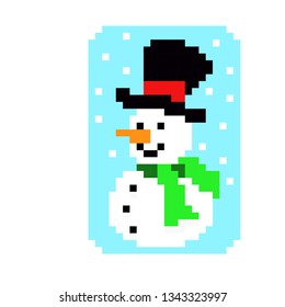 Pixel Art Snow Stock Vector (Royalty Free) 1343323997 | Shutterstock
