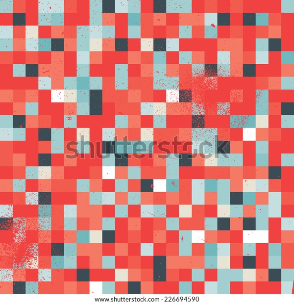Pixel Art Style Background Grunge Texture Stock Vector (Royalty Free ...