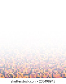 Pixel Art Style Pattern Fading White Stock Vector (Royalty Free) 235498972
