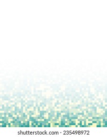 Pixel Art Style Pattern Fading White Stock Vector (Royalty Free) 235498972
