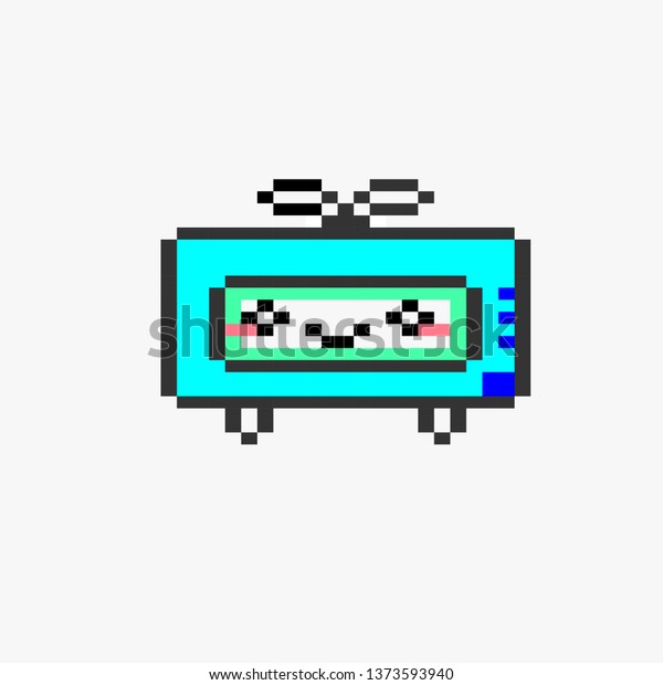 Pixel Art Television Stock Vector (Royalty Free) 1373593940 | Shutterstock