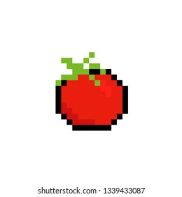 Pixel Art Tomato Stock Vector (Royalty Free) 1339433087 | Shutterstock
