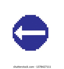 Pixel Art Traffic Signs Stock Vector (Royalty Free) 1378427111 ...