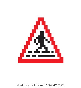 Pixel Art Traffic Signs Stock Vector (Royalty Free) 1378427129 ...