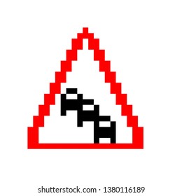 Pixel Art Traffic Signs: เวกเตอร์สต็อก (ปลอดค่าลิขสิทธิ์) 1378427123 ...