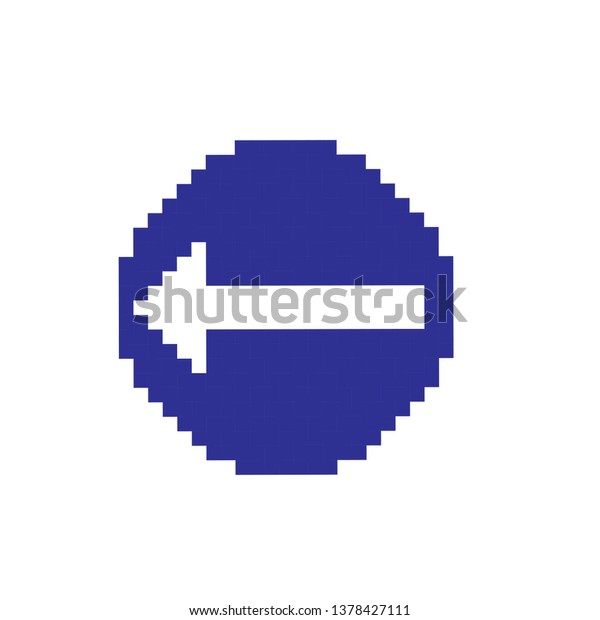 Pixel Art Traffic Signs Stock Vector (Royalty Free) 1378427111 ...