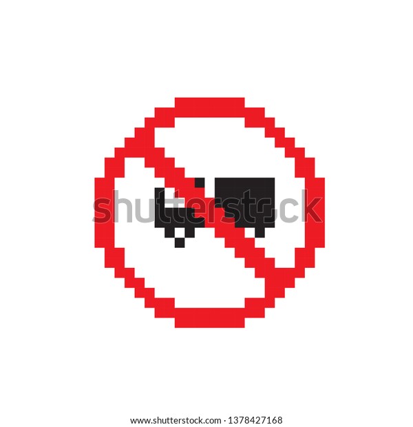 Pixel Art Traffic Signs Stock Vector (Royalty Free) 1378427168 ...