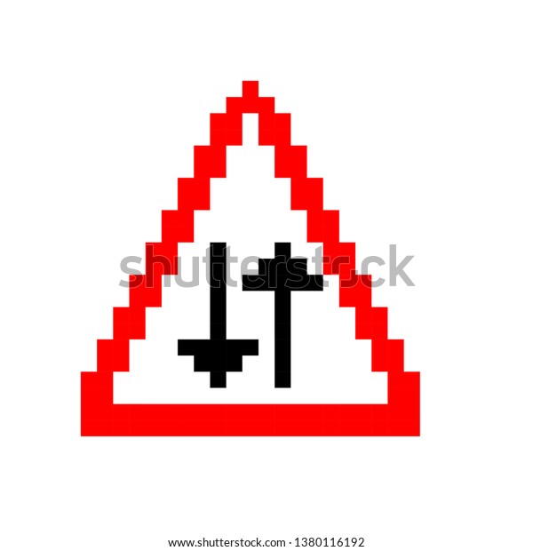 「Pixel Art Traffic Signs」のベクター画像素材（ロイヤリティフリー） 1380116192 | Shutterstock