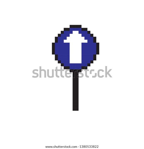 Pixel Art Traffic Signs Stock Vector (Royalty Free) 1380533822 ...