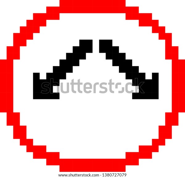 Pixel Art Traffic Signs: เวกเตอร์สต็อก (ปลอดค่าลิขสิทธิ์) 1380727079 ...