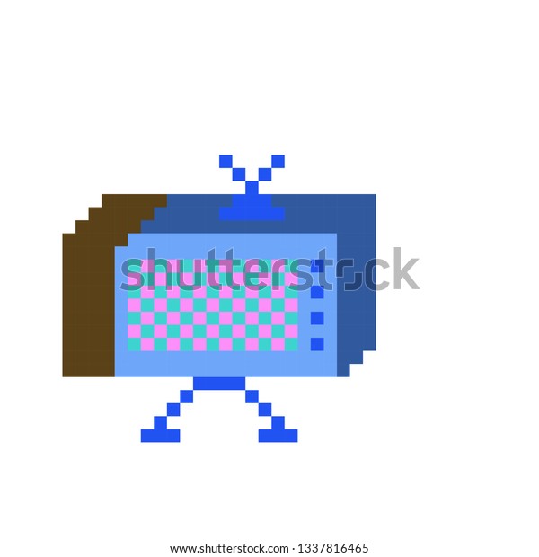 Pixel Art Tv Stock Vector (Royalty Free) 1337816465 | Shutterstock