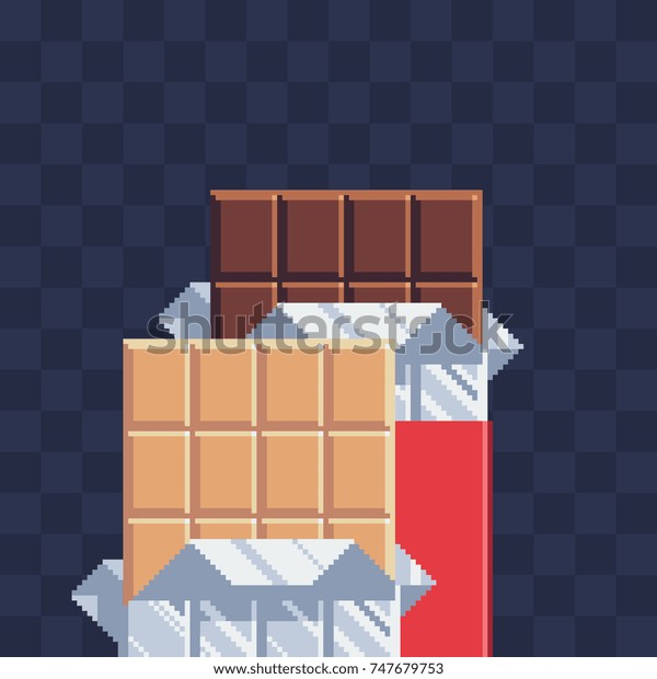 Pixel Art Unpacked Tiles White Dark Stock Vector (Royalty Free ...