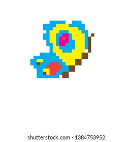 Pixel Art Vector Butterfly Fly Stock Vector (Royalty Free) 1384753952 ...
