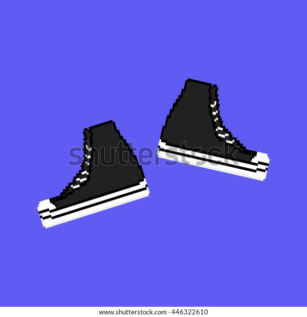 Pixel Art Vector Illustration Black Gym Stock Vector (Royalty Free ...