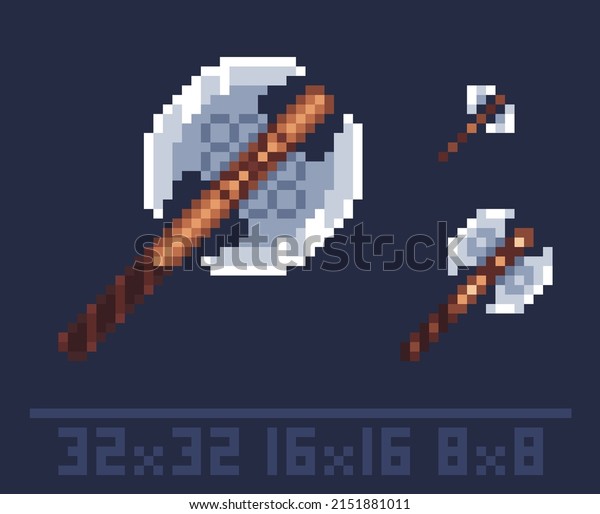 1,430 Axe Pixel Images, Stock Photos & Vectors | Shutterstock