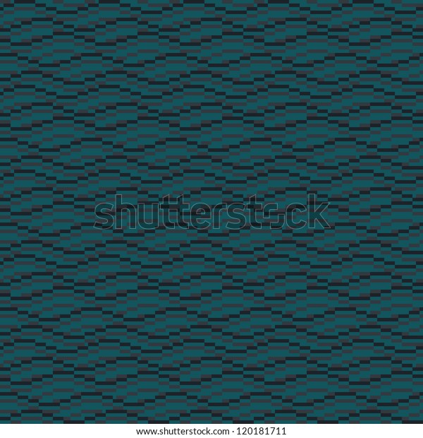 Pixel Art Waves Ornament Seamless Background Stock Vector (Royalty Free ...