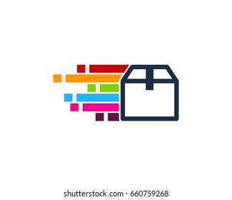 Pixel Box Icon Logo Design Element Stock Vector (Royalty Free ...