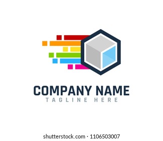 Box Logo Template Stock Vector (Royalty Free) 551917213
