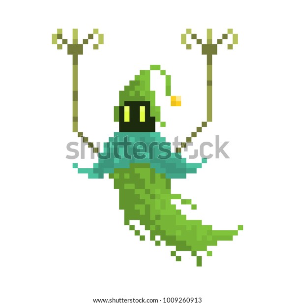 Pixel Character Evil Forest Spirit Games Stock Vector (Royalty Free ...
