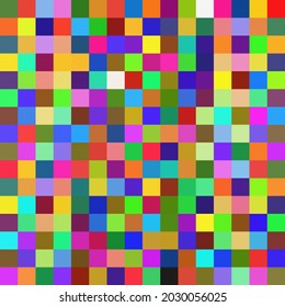 Pixel Colorful Sample Different Color Squares Stock Vector (Royalty ...