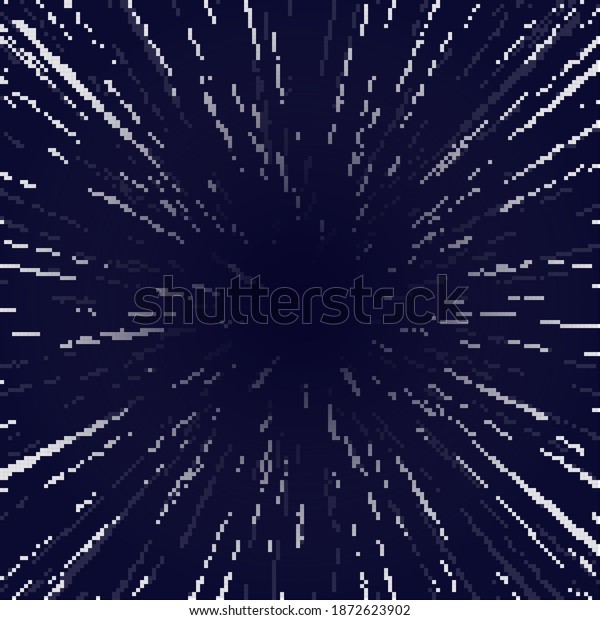 Pixel Cosmic Background Pixel Art Hyper Stock Vector (Royalty Free ...