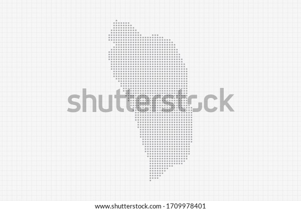 Pixel Dotted Map Dominica Grey Vector Stock Vector (Royalty Free ...