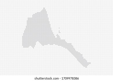 Pixel Dotted Map Eritrea Grey Vector Stock Vector (Royalty Free ...
