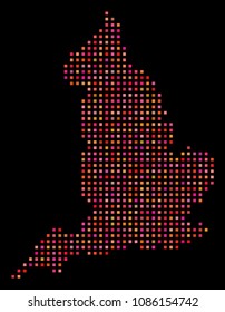 Pixel England Map Vector Geographic Plan Stock Vector (Royalty Free ...