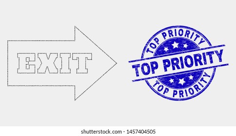 Pixel Exit Arrow Mosaic Icon Top Stock Vector (Royalty Free) 1457404505 ...