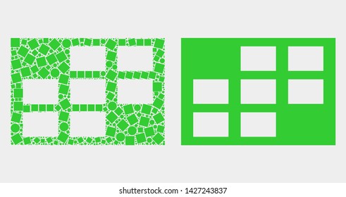Pixel Flat Grid Cells Icons Vector Stock Vector (Royalty Free ...