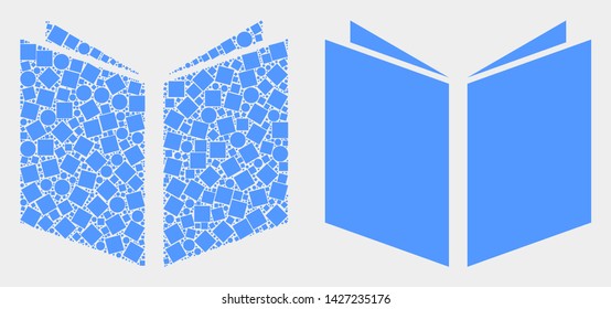 Pixel Flat Open Book Icons Vector Stock Vector (Royalty Free) 1427235176