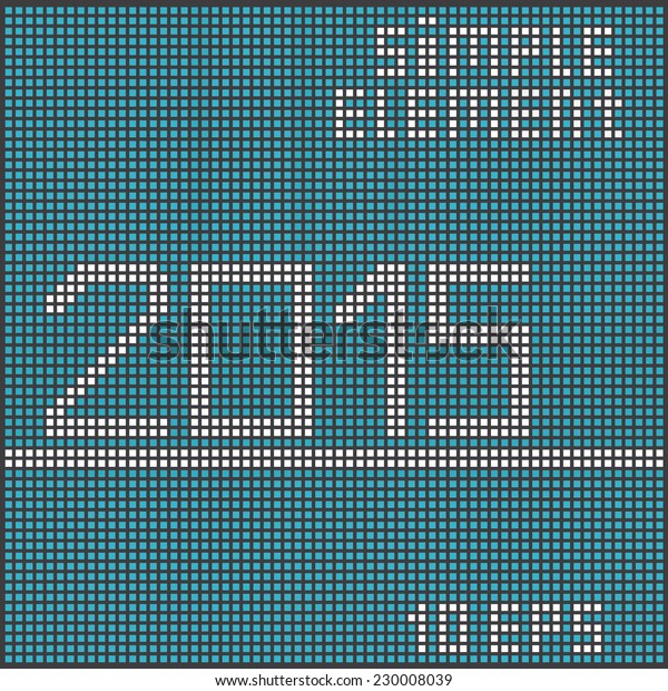 Pixel Font Isolated Vector Set Stock Vector Royalty Free 230008039