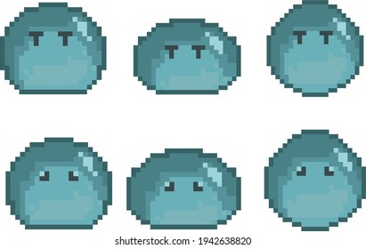 Pixel Game Character Design Move: เวกเตอร์สต็อก (ปลอดค่าลิขสิทธิ์ ...