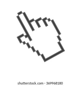 Pixel Art Snap Finger Like Easy Stock Vector (Royalty Free) 1145132264
