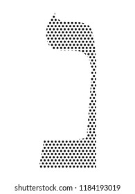 Pixel Hebrew Letter Nun Stock Vector (Royalty Free) 1184193019 ...