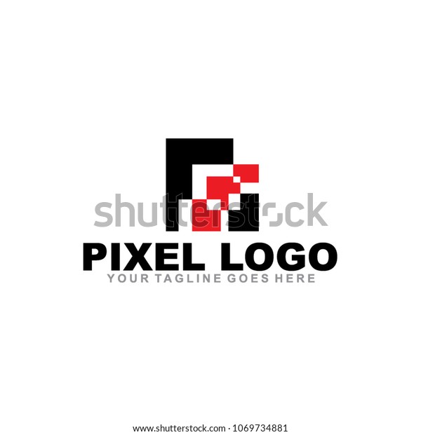 Pixel Icon Logo Design Stock Vector (Royalty Free) 1069734881 ...